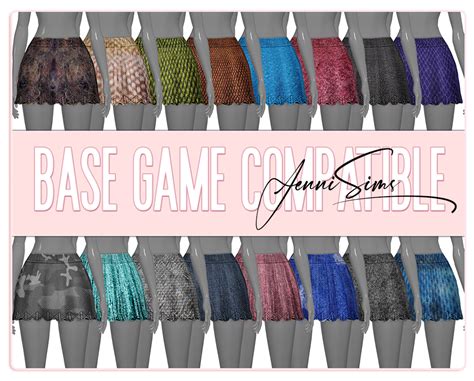 Skirt Scallop The Sims 4 Create A Sim Curseforge