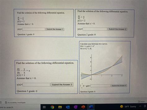 Solved Find The Solution Of The Following Differential Chegg