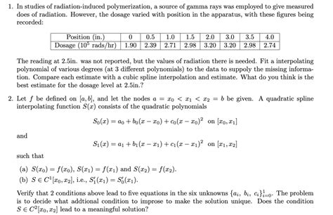 Solved In ﻿studies Of ﻿radiation Induced Polymerization A