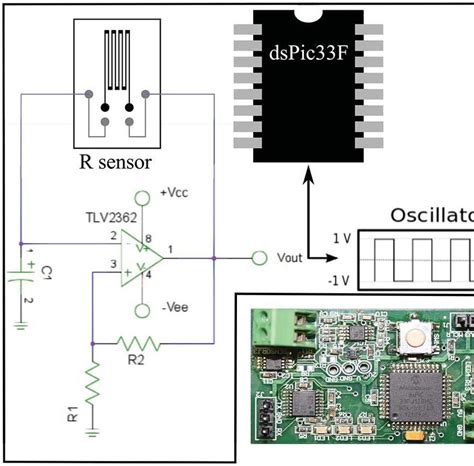 Circuit Designed For The Soft Strain Sensor And The Resulting Pcb Download Scientific Diagram