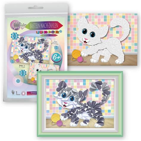 Kamary Gallery Basteln Nach Zahlen Kreativset Bastelset Motiv Katze