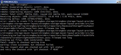 Unable To Clone Repository On Windows Filename Too Long Error · Issue