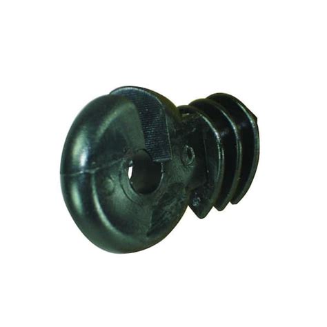 Field Guardian Wood Post Screw In Ring Insulator Polyrope Black