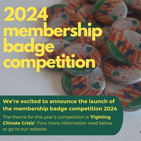 Membership Badge Competition Open For Entries Woodcraft Folk