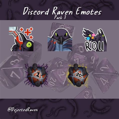 Discord Raven Emote Pack 3 Etsy