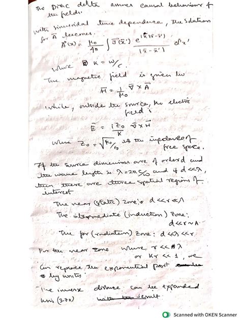 Electrodynamics Ii Notes 3 Ph501 Pdf