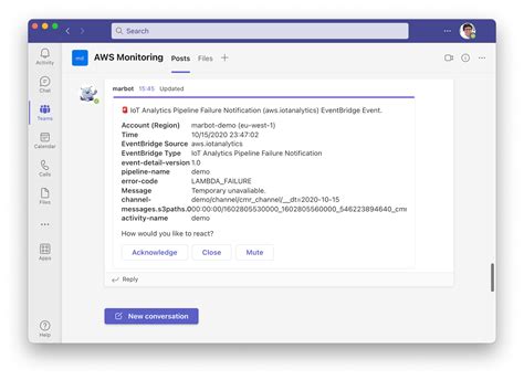 Monitoring AWS IoT Analytics Marbot