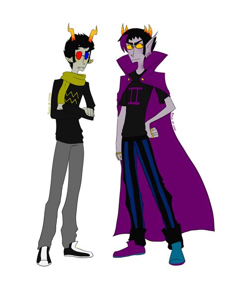 Violet Sollux Yellow Eridan By Eganov On Deviantart