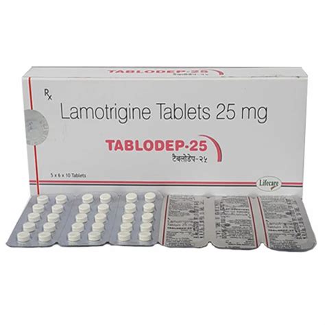 Tablodep Lamotrigine Tablets 25 Mg At ₹ 300 Stripe In Surat Id 26083956555