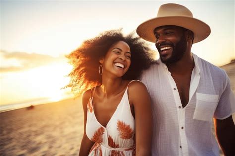 Premium Photo Portrait Of A Happy African American Couple On The