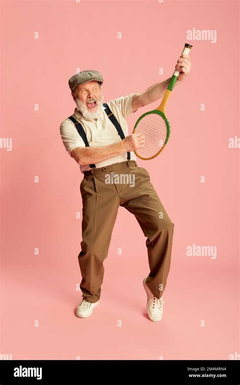 Portrait Of Senior Old Man In Stylish Classical Clothes Posing With