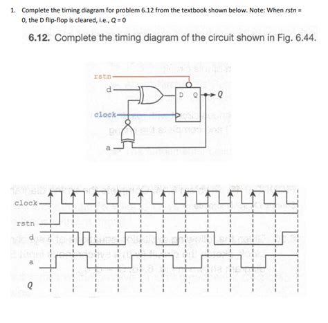 Solved Complete The Timing Diagram For Problem From Chegg Com