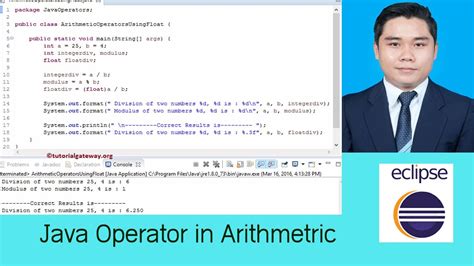Operator Arithmetic Using Java Programming Youtube