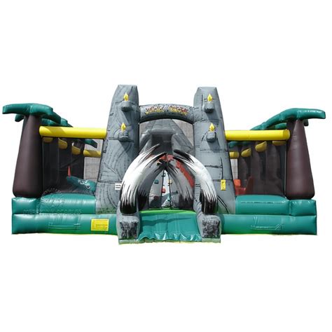 Jurassic Adventure Park Inflatable Playground Obstacle Park Funcity