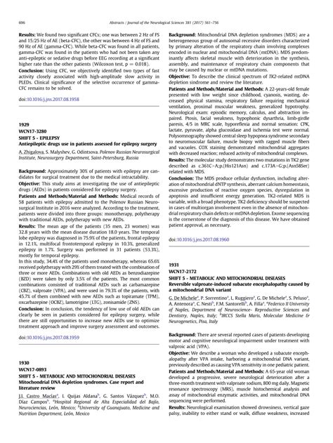 Pdf Mitochondrial Dna Depletion Syndromes Case Report And Literature