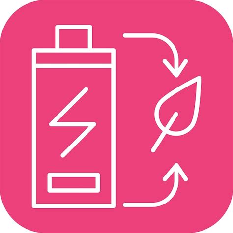 Image Vectorielle De Licône Du Recyclage Des Batteries Peut être