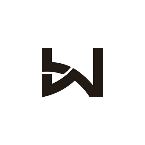 Letter Bw Monogram Curves Line Logo Vector 32192358 Vector Art At Vecteezy