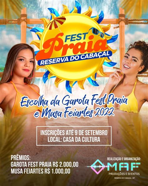 Inscri Es Do Concurso Garota Fest Praia S O Abertas Portal L