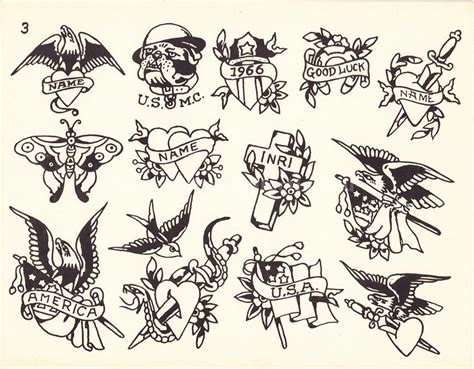 Huck Spaulding 3 Traditional Tattoo Flash Art Traditional Tattoo