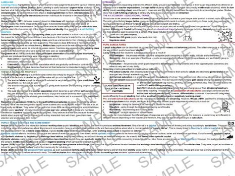 Aqa A Level Sociology Class Differences In Education Internal Factors