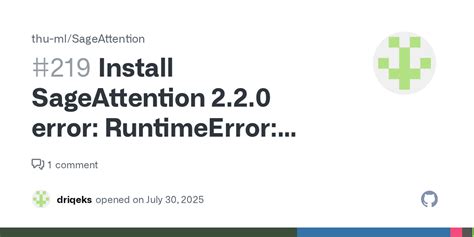 Install Sageattention 220 Error Runtimeerror Cuda 128 Or Higher Is Required For Compute