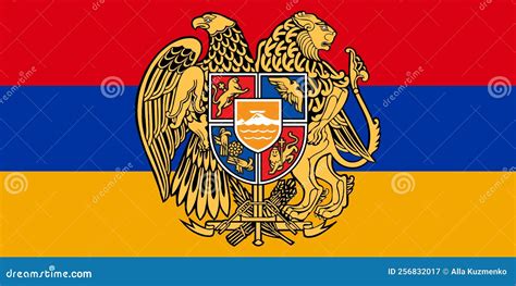 Flag Of Armenia Coat Of Arms Armenian National Symbol In Official