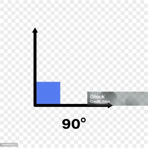 90도 각도 아이콘입니다 기하학적 기호입니다 투명 한 배경에 벡터 그림 90에 대한 스톡 벡터 아트 및 기타 이미지 90