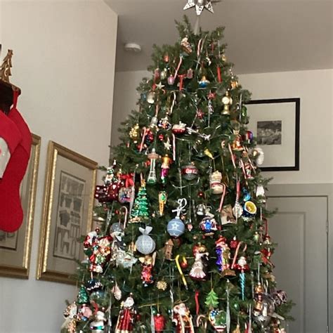 Tin Punched Handmade Star Tree Topper Handmade Brown With Clear Marbles