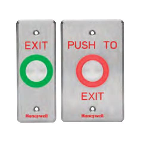 Honeywell Pexbhon1 Piezoelectric Request To Exit Button Single Gang