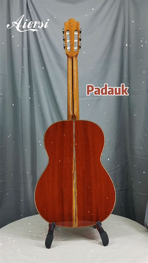 Aiersi Professional All Solid Padauk Body Spanish Hand Made Classical