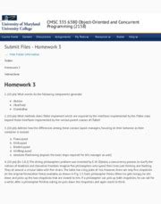 Homework 3 CMSC 335 6380 Object Oriented And Concurrent Programming