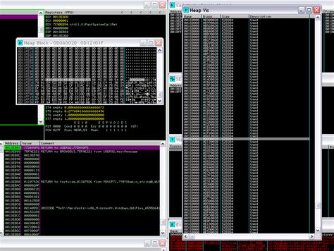 C How Can I See The Heap Data In Ollydbg Reverse Engineering Stack