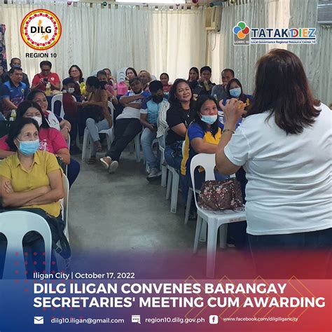 Dilg Iligan Holds Monthly Barangay Secretaries Meeting Iligan News