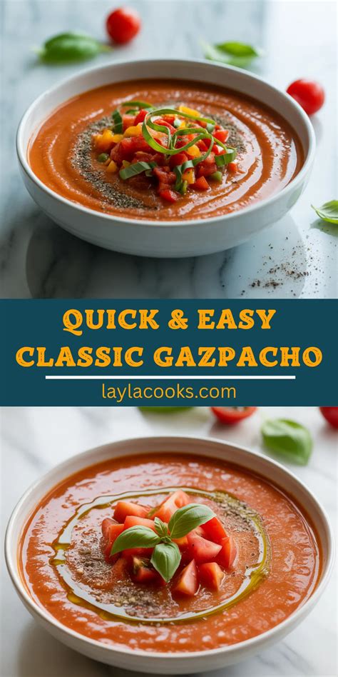 Quick And Easy Classic Gazpacho