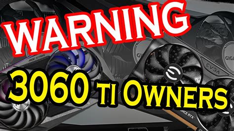 Watch This If You Have 3060 Ti Youtube