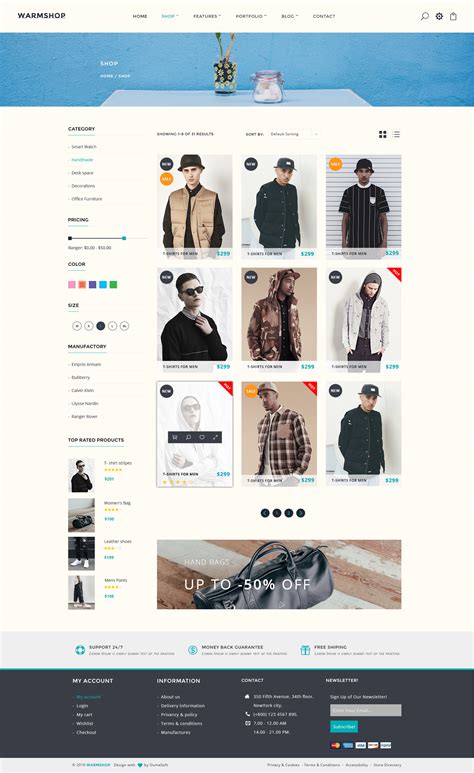 Warmshop Minimal Ecommerce Psd Template By Oumasoft Themeforest