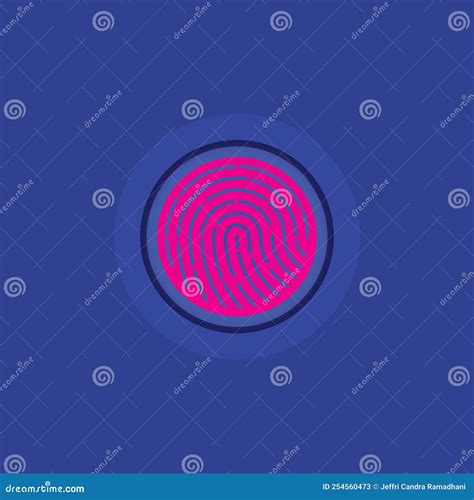 Fingerprint Logo Vector Illustration Stock Vector Illustration Of