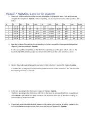 Module 7 Problem Set Docx Module 7 Analytical Exercise For Students 1