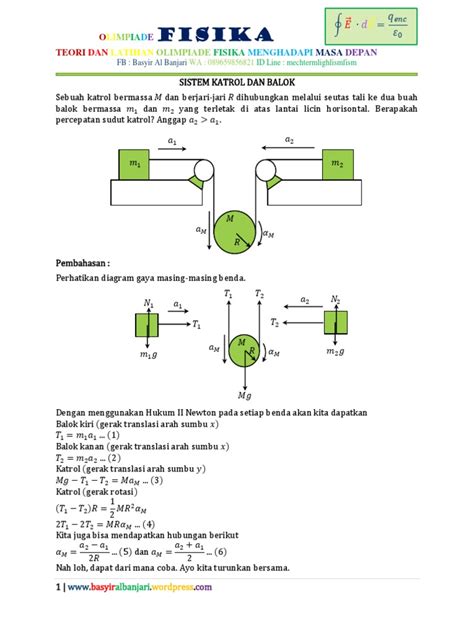 Sistem Katrol Dan Balok Pdf Metode And Bahan Ajar