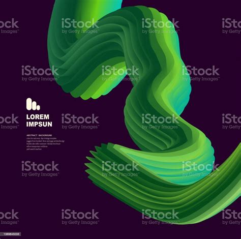 추상 3d 모션 블렌드 컬러 그라데이션 패턴 포스터 배경 3차원 형태에 대한 스톡 벡터 아트 및 기타 이미지 3차원 형태