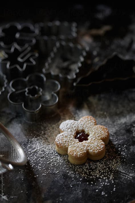 Christmas Cookie With Sugar And Jam By Stocksy Contributor Miquel