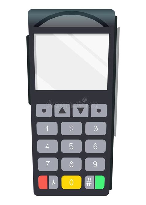 Payment Pos Terminal Nfc Payment Machine Concept Bank Payment Terminal Mockup Stock