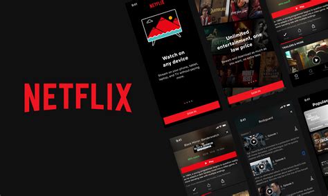 redesign of complete netflix app by aashi vashishth on dribbble