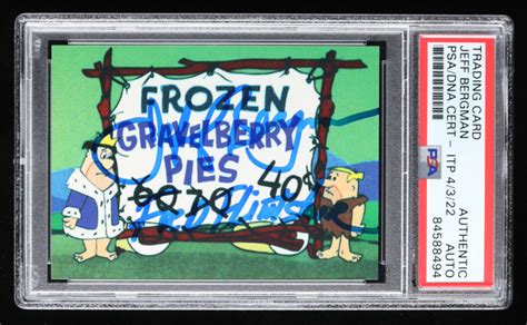 Jeff Bergman Signed 1994 Return Of The Flintstones 40 The Gravelberry