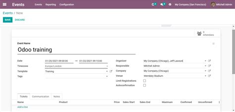 How To Manage Events With Odoo