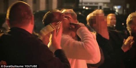 Men Cheer On Dancing Half Naked Women In Amsterdam S Red Light District