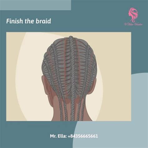How To Do Cornrows Braid By Yourself Steps By Steps Tutorial Vin Hair