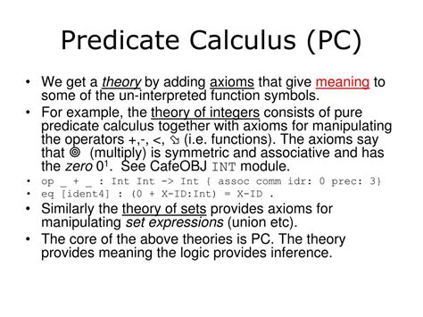 ppt computing fundamentals 1 lecture 5 predicate calculus powerpoint
