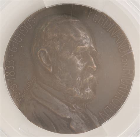 Ferdinand Von Richthofen Commemorative Medal 斐迪南·馮·李希霍芬紀念章 Legends Museum