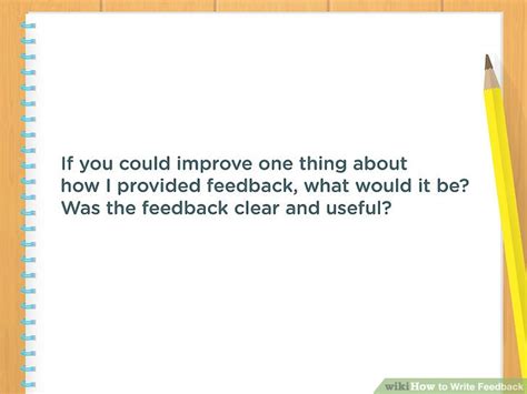 5 Ways To Write Feedback Wikihow